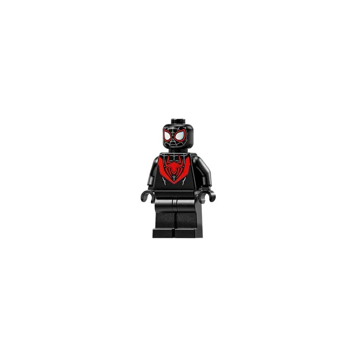 LEGO Miles Morales (Spider-Man) with Gray Head Webbing and Black Hands ...