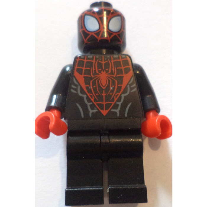 LEGO Miles Morales (Spider-Man) with Red Head Webbing and Red Hands ...