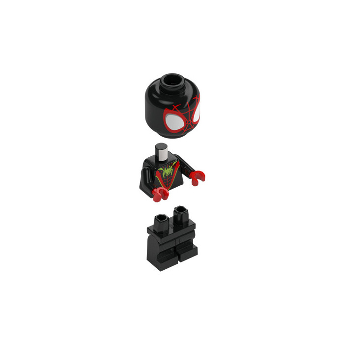 LEGO Miles “Spin” Morales with Lime Logo Minifigure | Brick Owl