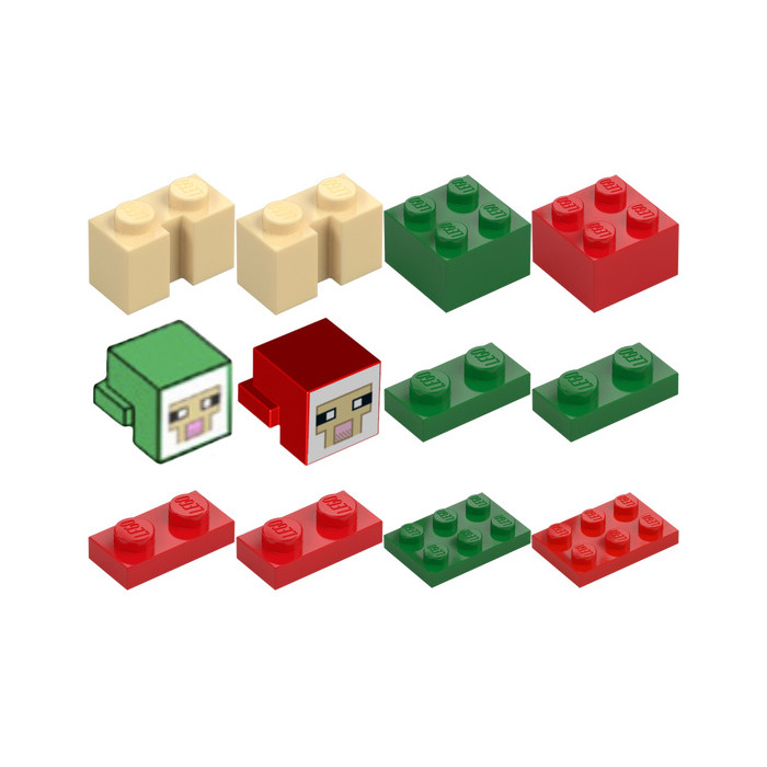 LEGO Minecraft Advent Calendar 2025 Set 21280-1 Subset Day 19 - Sheep | Brick Owl - LEGO Marketplace