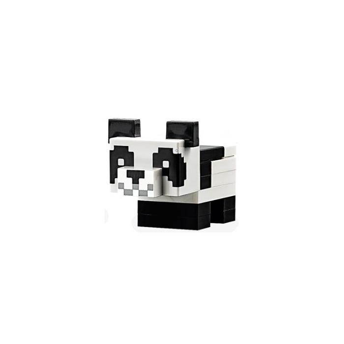 LEGO Minecraft Baby Panda with Black Round Plate | Brick Owl - LEGO ...