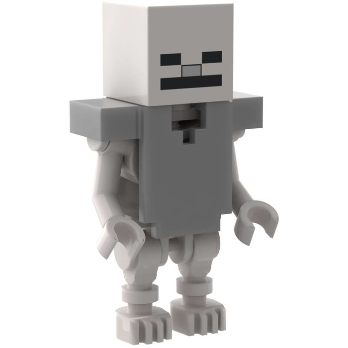 LEGO Minecraft Skeleton with Flat Silver Armor Minifigure | Brick Owl ...
