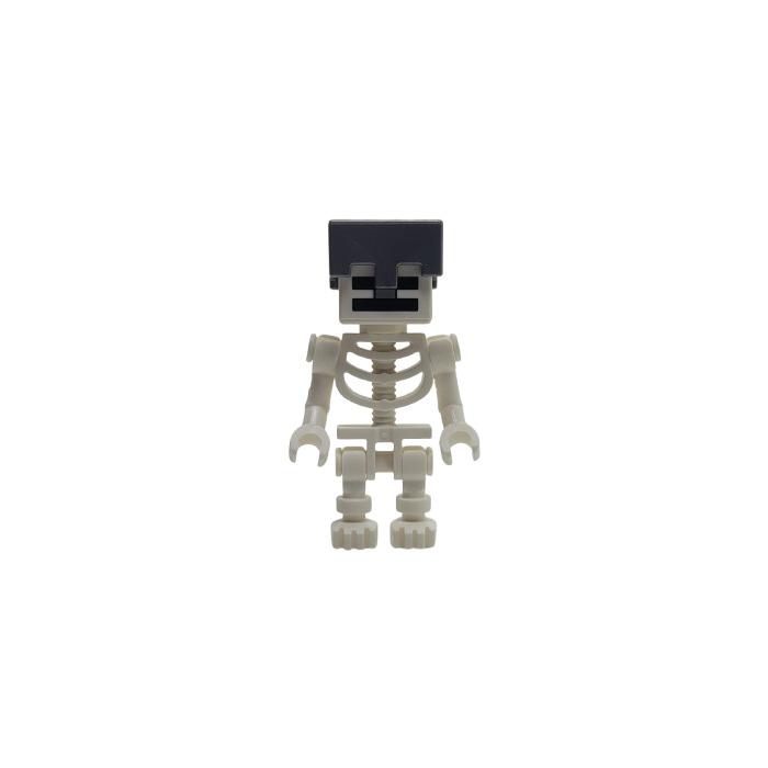LEGO Minecraft Skeleton with Flat Silver Helmet Minifigure | Brick Owl ...