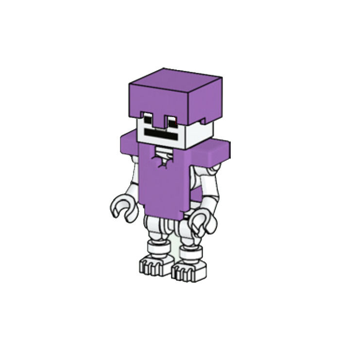 LEGO Minecraft Skeleton with Medium Lavender Helmet and Armor ...