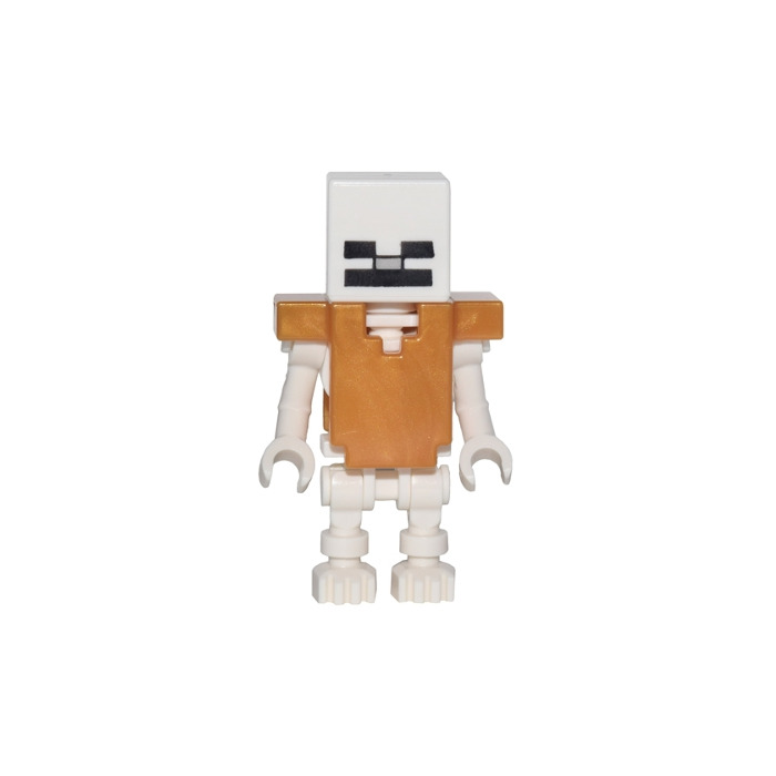 LEGO Minecraft Skeleton with Pearl Gold Armor Minifigure | Brick Owl ...
