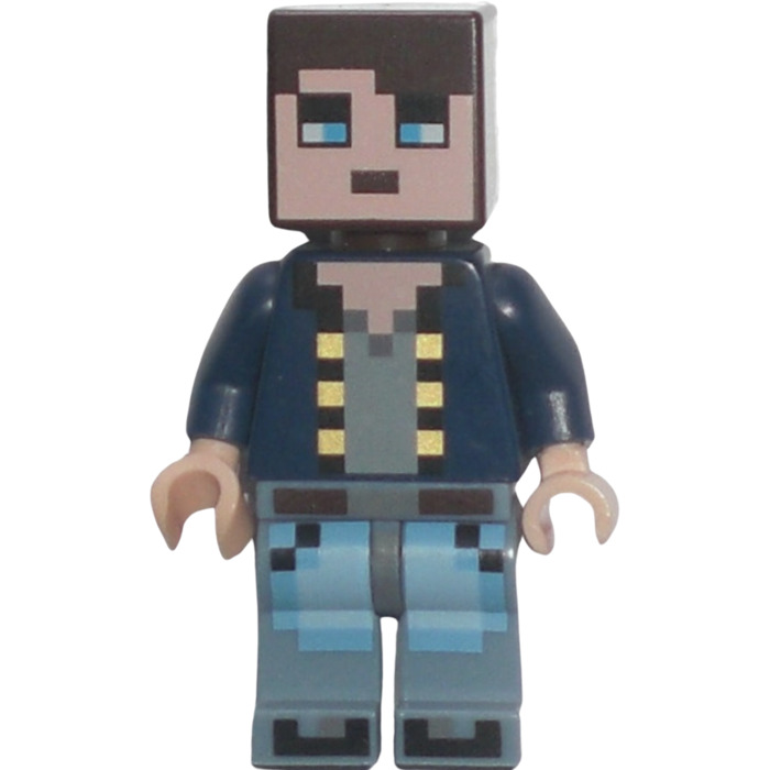 LEGO Minecraft Skin with Dark Blue Jacket Minifigure | Brick Owl