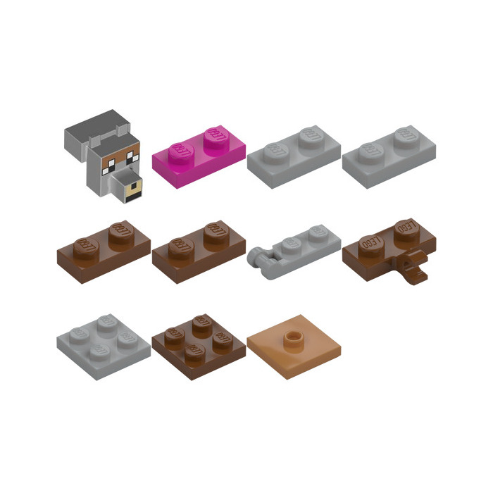 LEGO Minecraft Tamed Wolf | Brick Owl - LEGO Marketplace