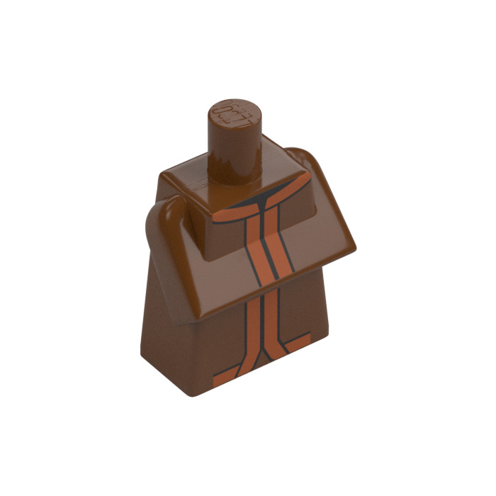 LEGO Minecraft Torso with Villager Outfit with Flesh Trim (25767 ...