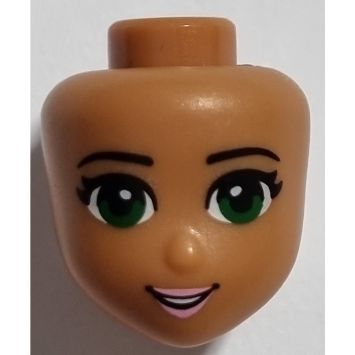LEGO Minidoll Head with Andrea Green Eyes, Pale Pink Lips (11816 / ...