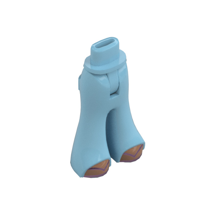 LEGO Minidoll Hip with Flared Trousers with Flesh Feet with Pink ...