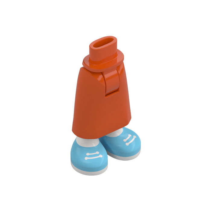 LEGO Minidoll Hip with Long Skirt with Azure and White Shoes (59794 ...
