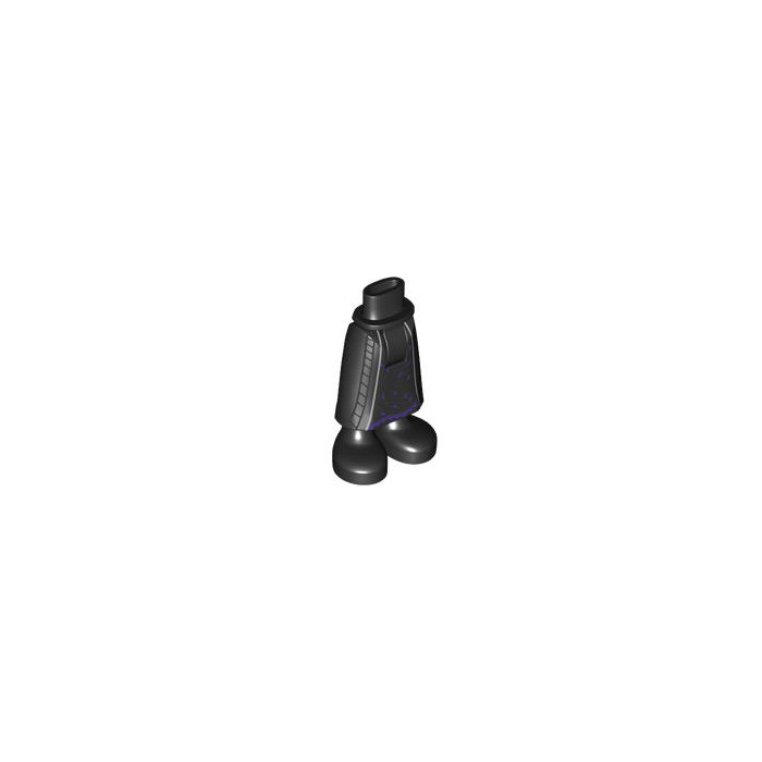 LEGO Minidoll Hip with Long Skirt with Silver Trim and Dark Purple ...