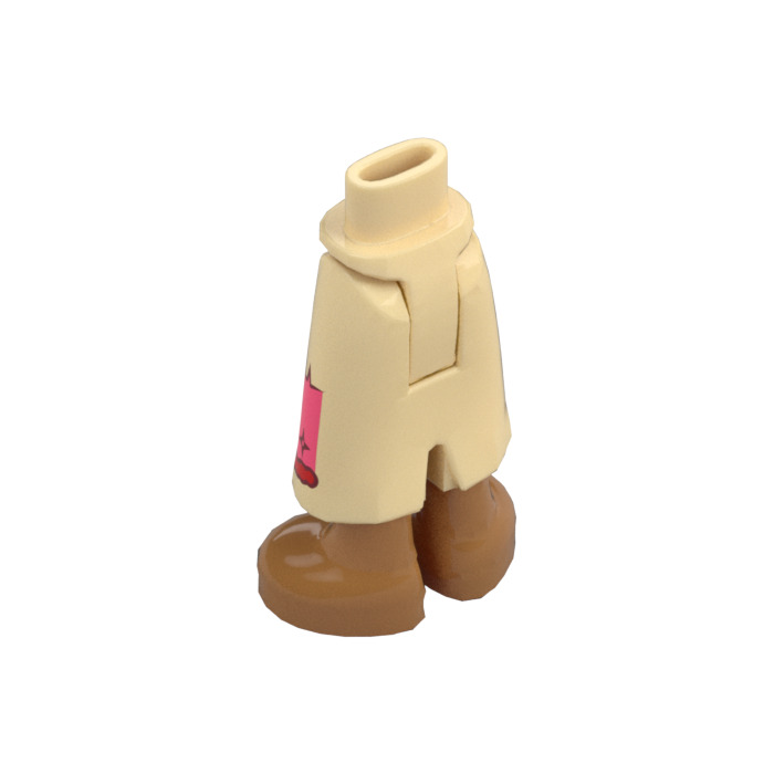LEGO Minidoll Hip with Long Skirt with Sina Red Stripe with Flowers ...