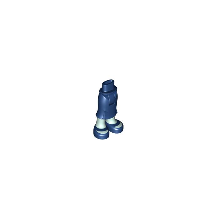 LEGO Minidoll Hip with Medium Skirt with Light Aqua Ankles and Dark ...