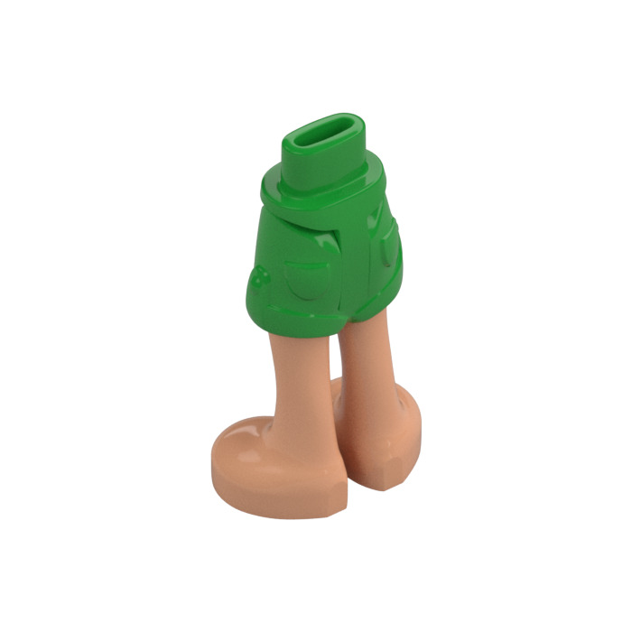 LEGO Minidoll Hip with Rolled Up Shorts with Bare Feet (Thin Hinge ...