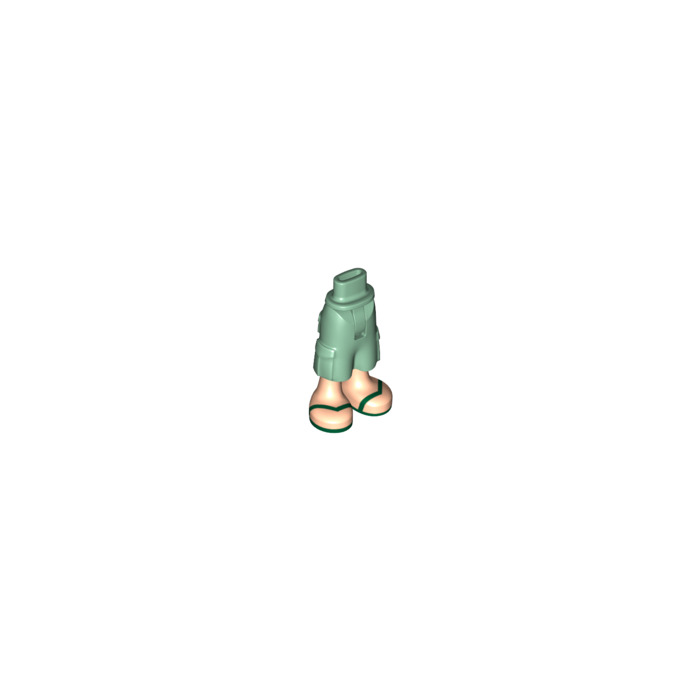 LEGO Minidoll Hip with Shorts with Cargo Pockets with Light Flesh Legs ...
