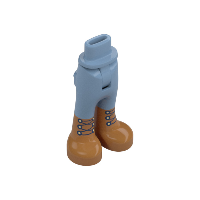 LEGO Minidoll Hip with Trousers with Medium Flesh Boots and Black Laces ...