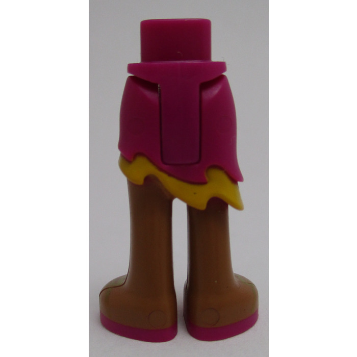 LEGO Minidoll Hip with Wavy Skirt with Purple flip flops (20381 ...