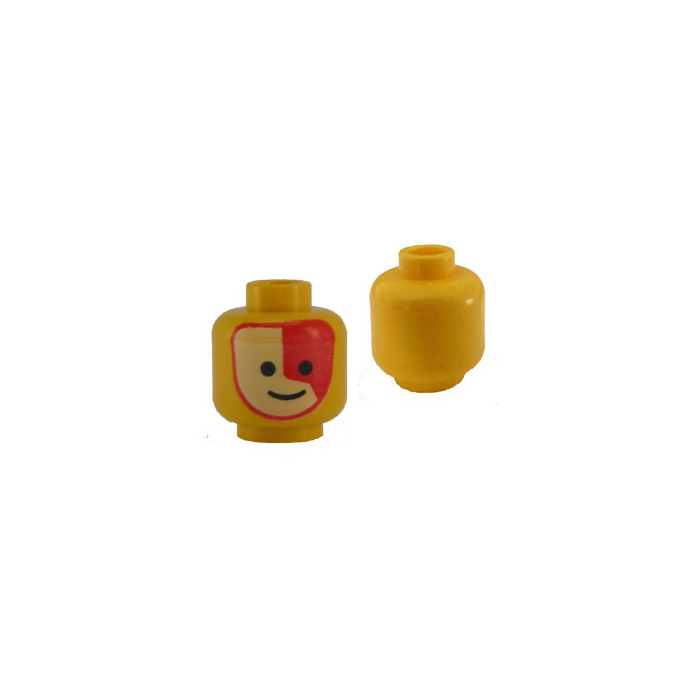 LEGO Minifig Head with Islander White/Red Painted Face (3626) | Brick ...