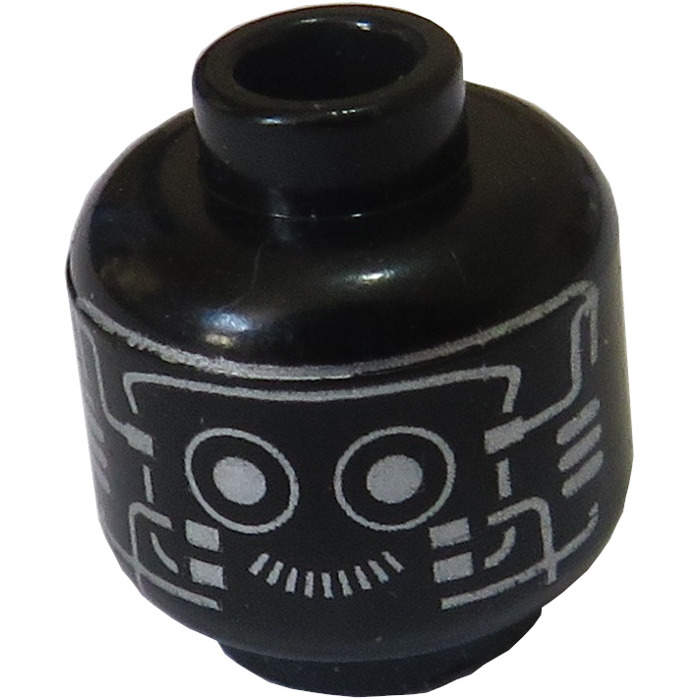 LEGO Minifig Head with Silver Robot (3626) | Brick Owl - LEGO Marketplace