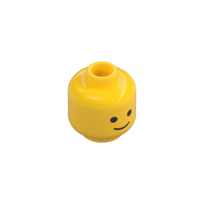 LEGO Minifig Head with Standard Grin (Solid Stud) (9336 / 12656 ...