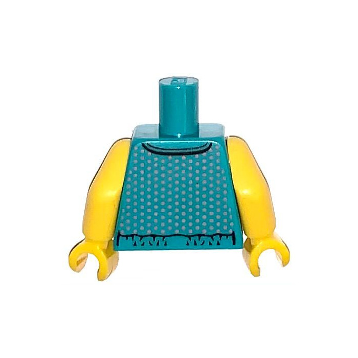 LEGO Minifig Torso Dark Turquoise Blouse (973) | Brick Owl - LEGO ...