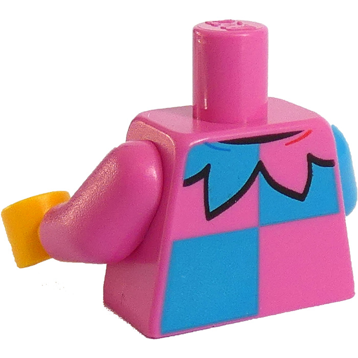LEGO Minifig Torso Jester Costume with Dark Azure and Music Note (3814 ...