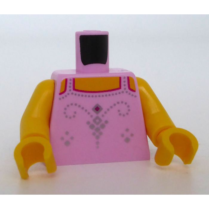 LEGO Minifig Torso Tank Top with Silver Dotted Filigree (3814) | Brick Owl