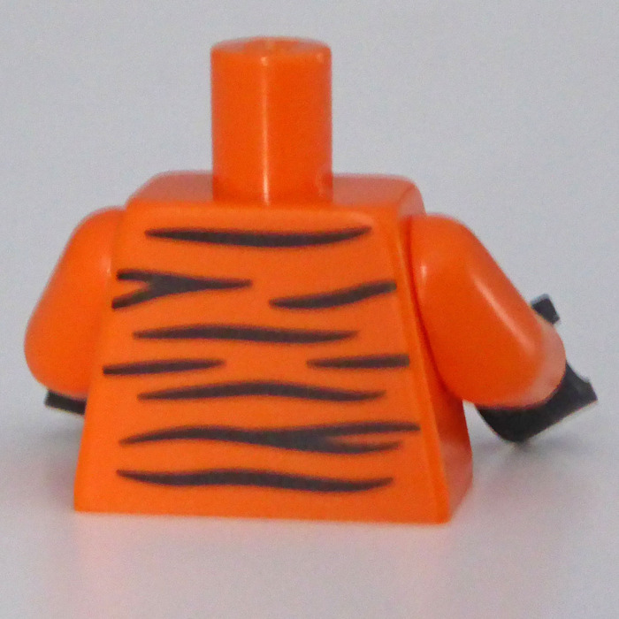 Lego Minifig Torso Tiger Decoration Orang Arms And Black Hands 973 Brick Owl Lego Marketplace