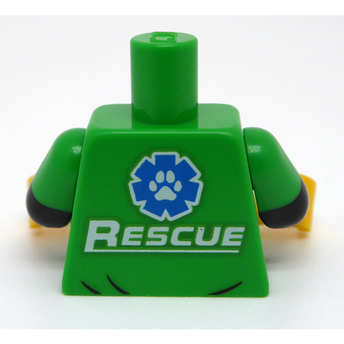 LEGO Minifig Torso with Badge and 'RESCUE' on Back (973 / 78568 ...