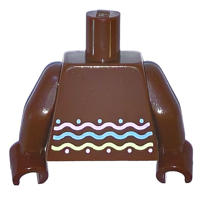 LEGO Minifig Torso With Bow and Wavy Line Pattern (973) | Brick Owl ...