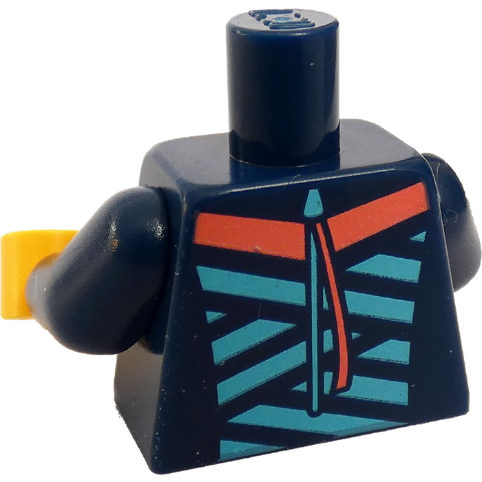 LEGO Minifig Torso with Lime Leaves and Coral Flowers (973) | Brick Owl ...