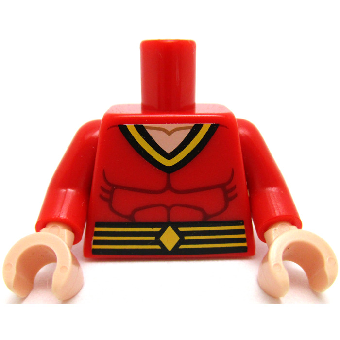 LEGO Minifig Torso with Muscles and Yellow Lines (Plastic Man) (973 / ...
