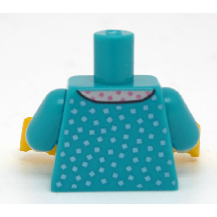 LEGO Minifig Torso with Pink Tie and Belt and Silver Dot Jacket (973 ...