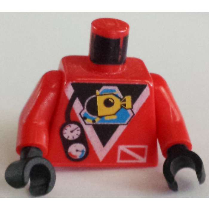 LEGO Minifig Torso with Submarine and Gauges (973 / 73403) | Brick Owl