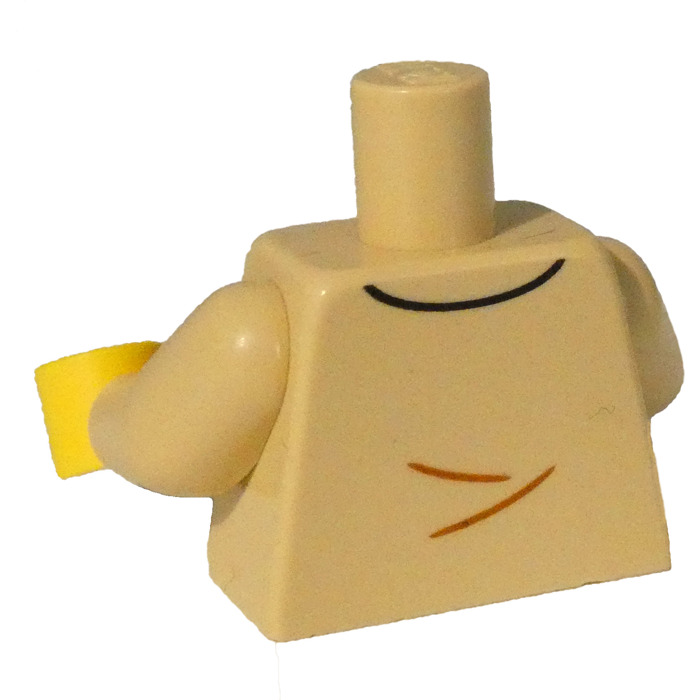 LEGO Minifig Torso with White Shirt and Jacket with Paint Stains and a ...