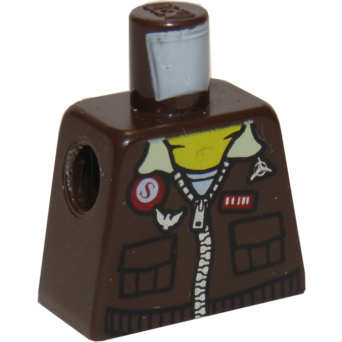 LEGO Minifig Torso without Arms with Pharaoh's Quest Aviator Jacket ...
