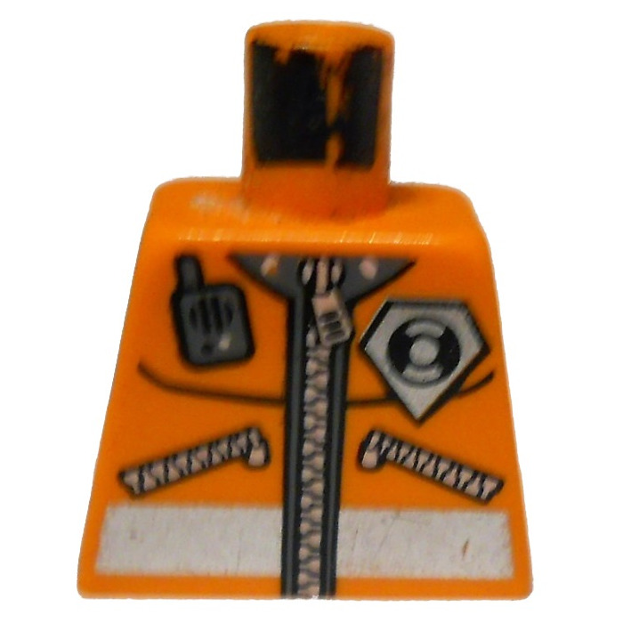 LEGO Minifig Torso without Arms with Zippered Vest with Rescue ...