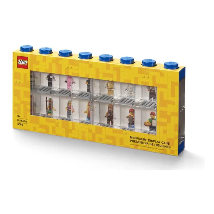 LEGO Minifigure Display Case 16 (8 knob) Blue (5006155) | Brick Owl