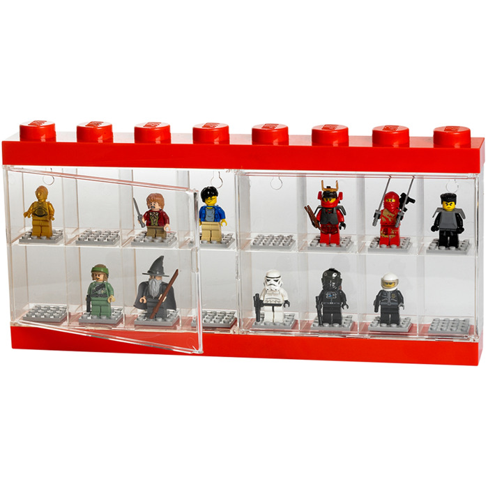 LEGO Minifigure Display Case 16 Red (5006154) | Brick Owl - LEGO ...