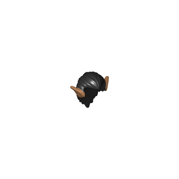Lego Minifigure Figure Hair With Medium Dark Flesh Ears 16508 Brick Owl Lego Marketplace