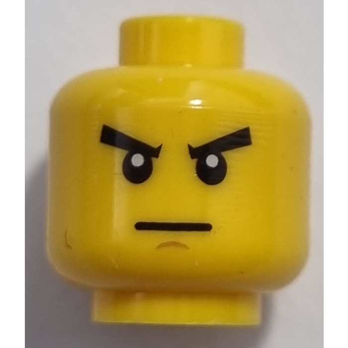 LEGO Minifigure Head with Angry Scowl (13794 / 93621) | Brick Owl ...