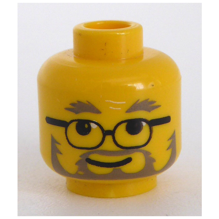 LEGO Minifigure Head with Beard and Glasses (3626 / 83447) | Brick Owl