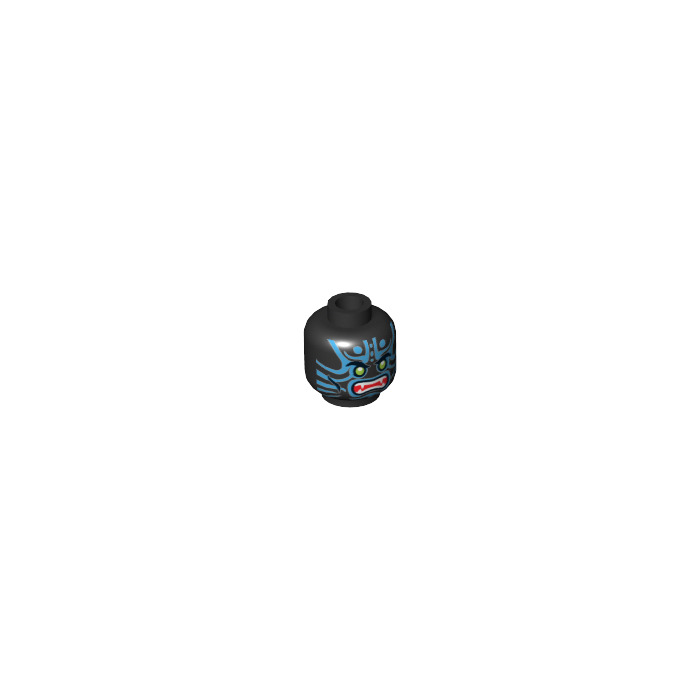 LEGO Minifigure Head with Blue Face and Open Mouth with Fangs (11829 / ...