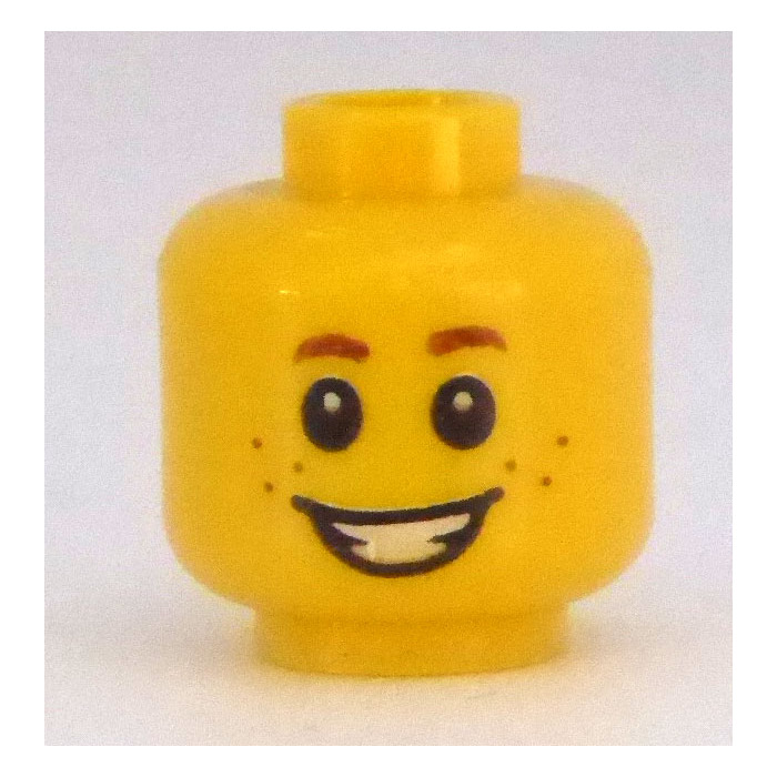 LEGO Minifigure Head with Freckels, Smiling/Scared (3626 / 22186 ...