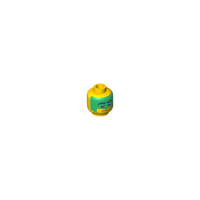 LEGO Minifigure Head with Green Face Paint (3626 / 10012) | Brick Owl