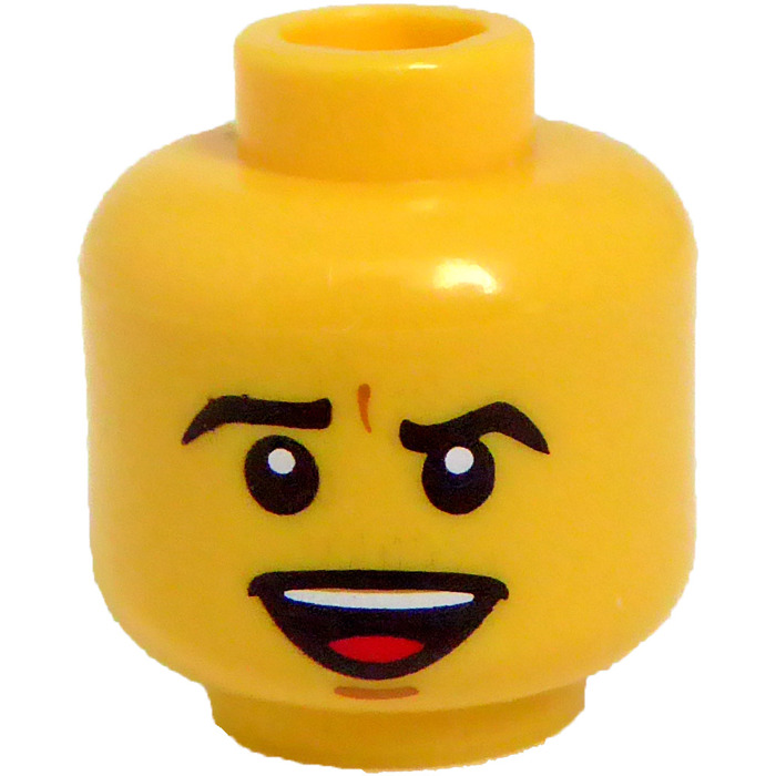 LEGO Minifigure Head with Open Mouth showing Teeth and Tongue (3626 / ...