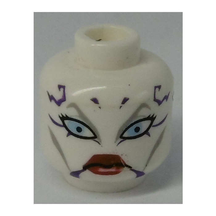 LEGO Minifigure Head with Purple Patterns on Face (3626 / 63563 ...