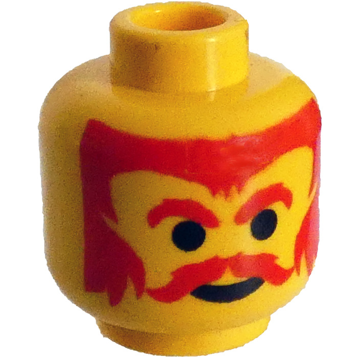 LEGO Minifigure Head with Red Beard (3626) | Brick Owl - LEGO Marketplace