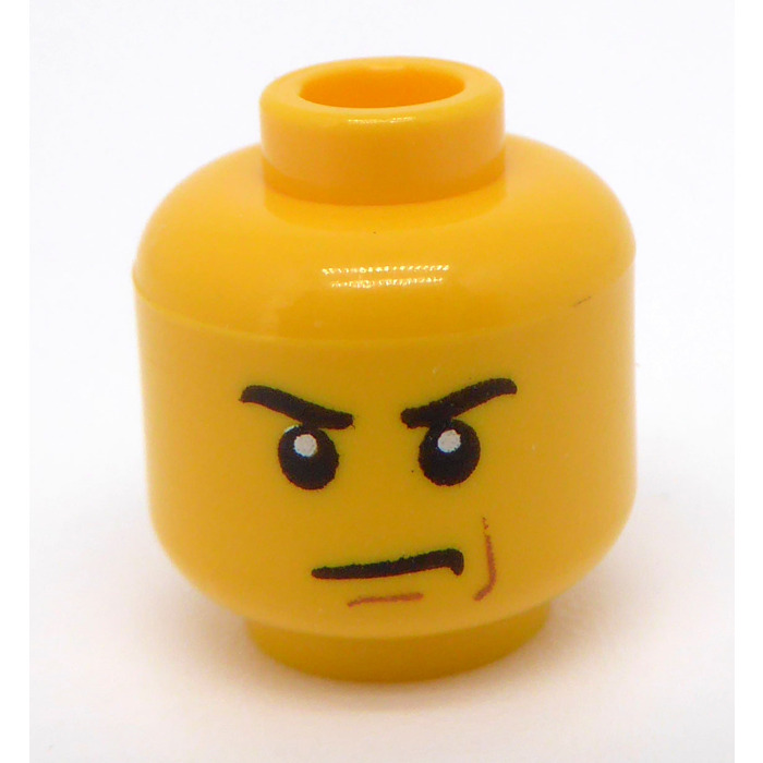 LEGO Minifigure Head with Serious Expression (14783 / 19542) | Brick ...